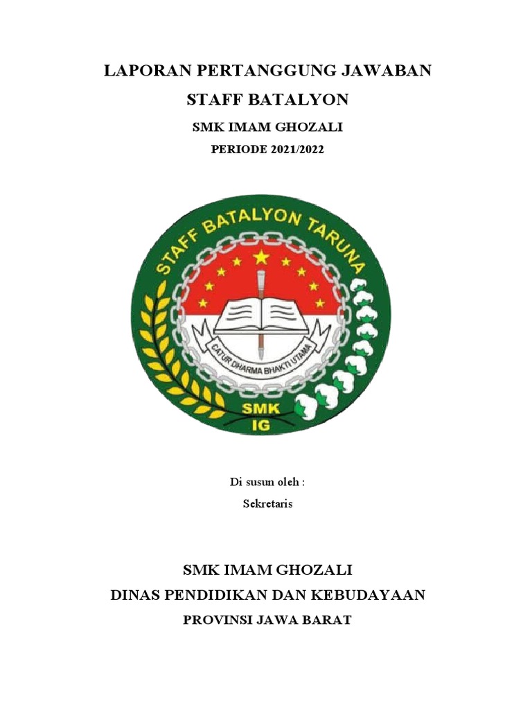 LPJ Staff Batalyon SMK Imam Ghozali 2021/2022 | PDF
