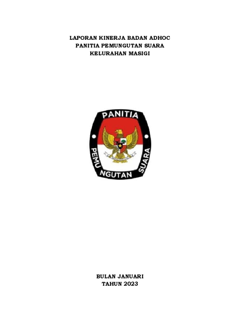 Laporan Kinerja PPS Masigi Jan 2023 | PDF