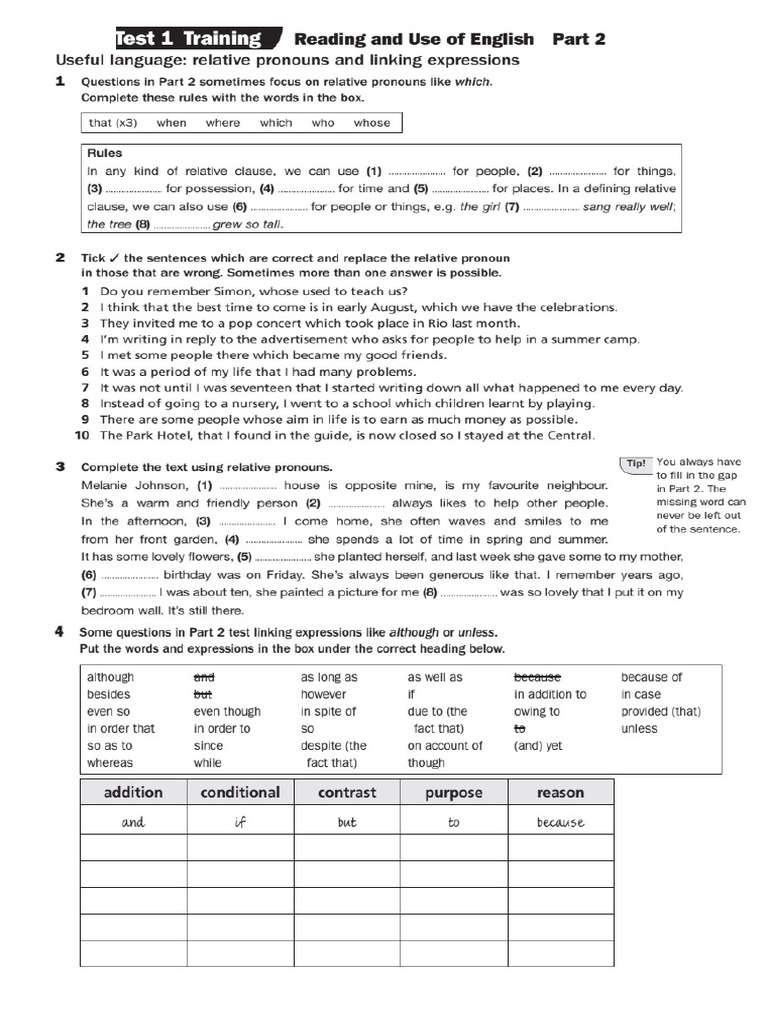 Test 1 Part 2 Reading Training & Practice | PDF