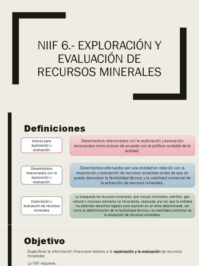 Niif 6 | PDF | normas internacionales de INFORMACION FINANCIERA | Economias