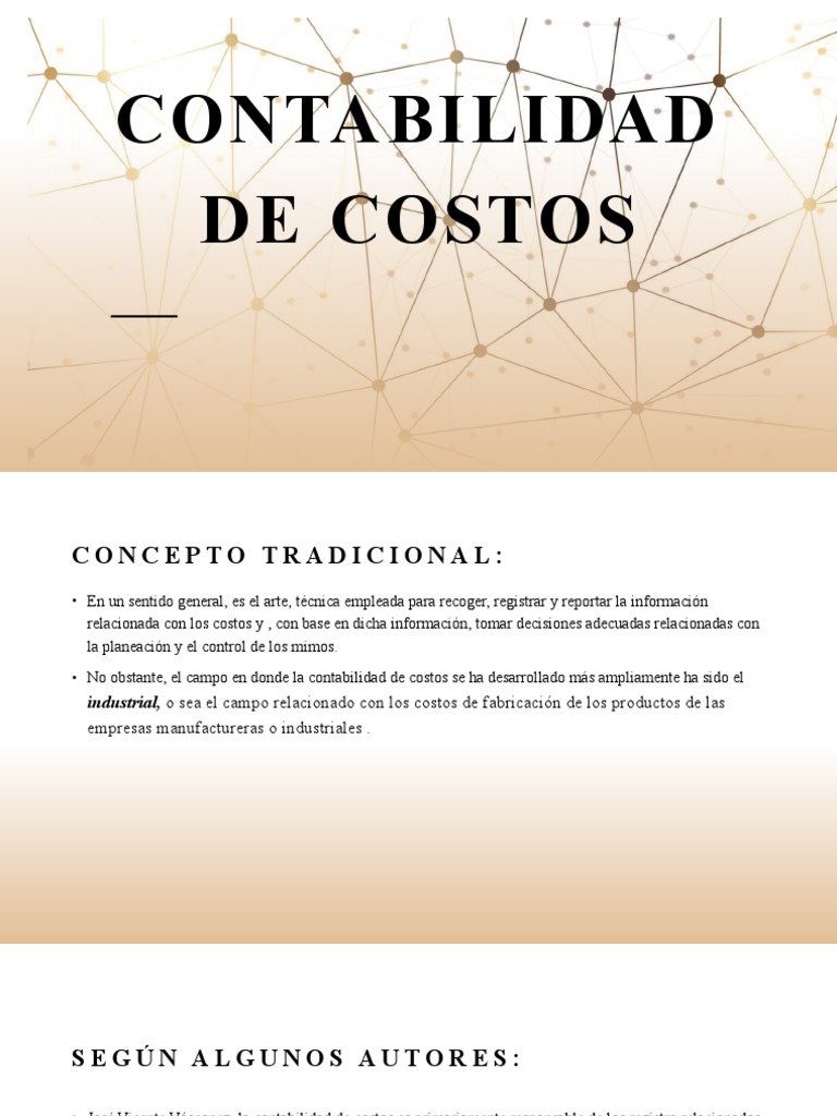 Contabilidad de Costos | PDF