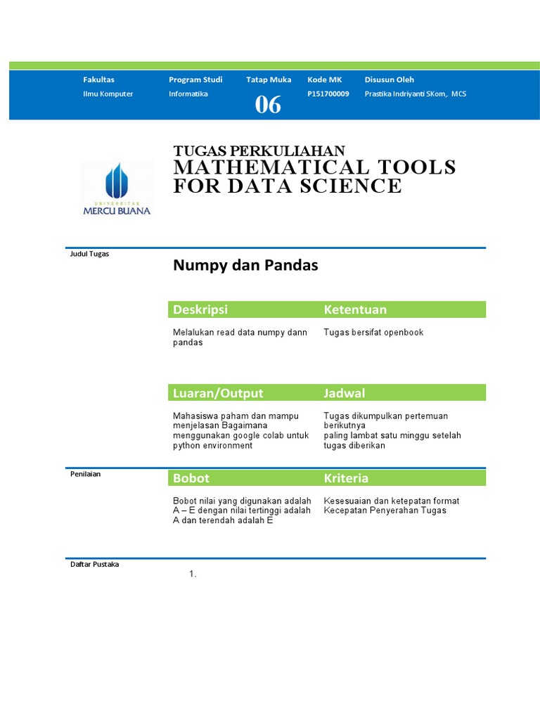 Assigment Numpy Pandas | PDF