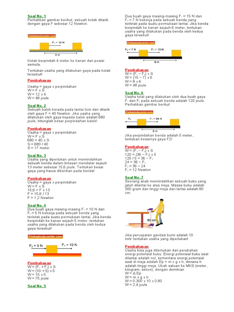 Gaya Dan Usaha | PDF