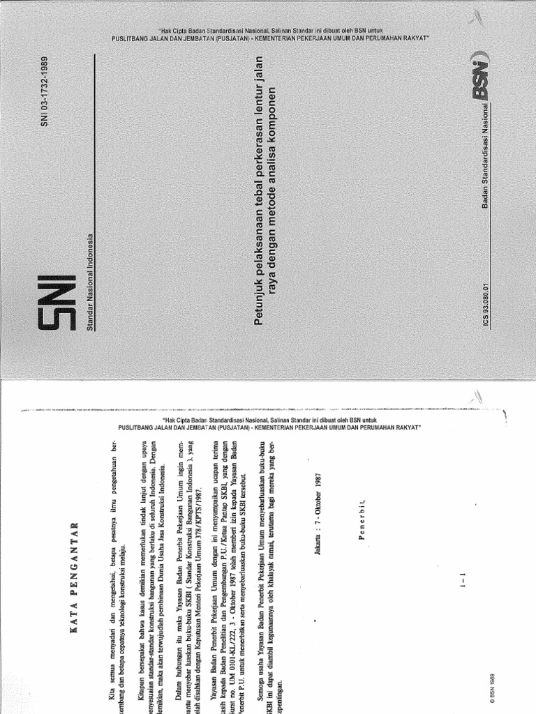 Sni 03-1732-1989 | PDF