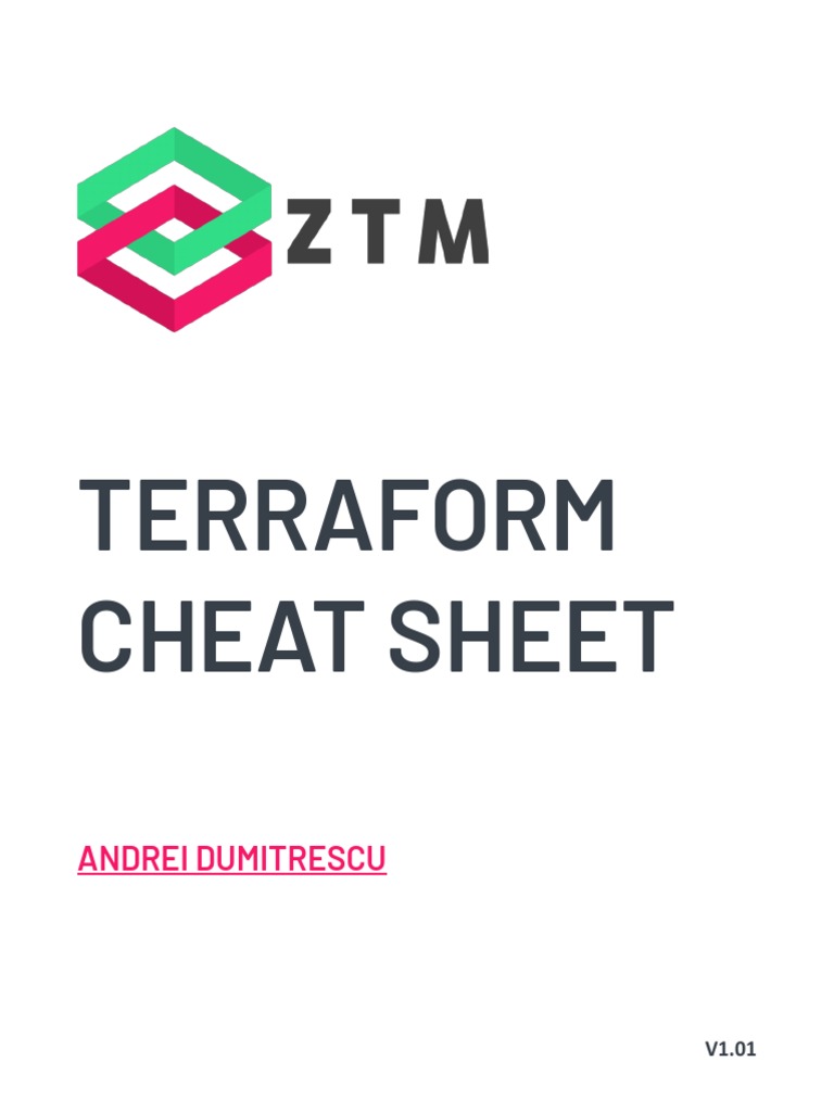 Terraform Cheatsheet Zero To Mastery V1.01 | PDF | Boolean Data Type | Control Flow