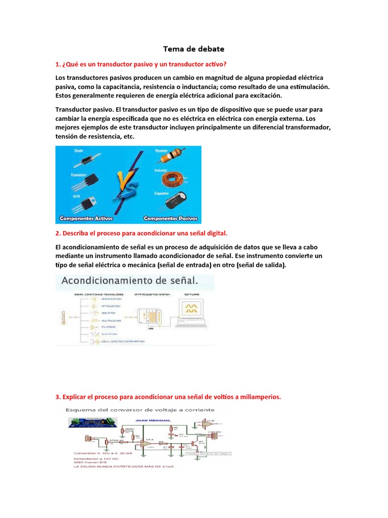 Foro Electrónica de Control | PDF