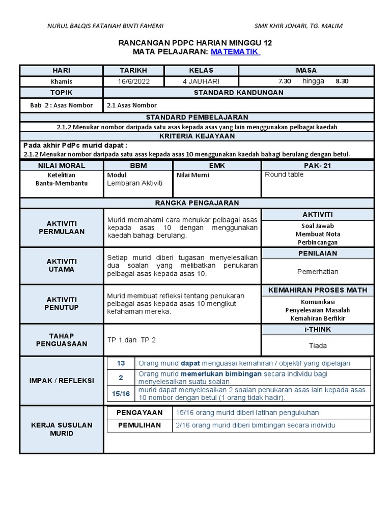 RPH 1 - Thu (M12) | PDF