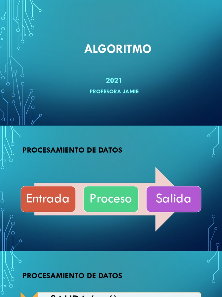 Algoritmo: Profesora Jamie | PDF | Algoritmos | Lenguaje de programación