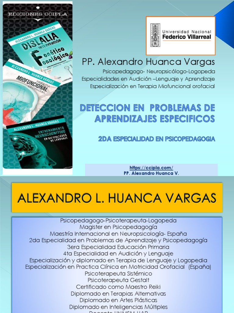 PP. Alexandro Huanca Vargas | PDF | Aprendizaje | Psicoterapia