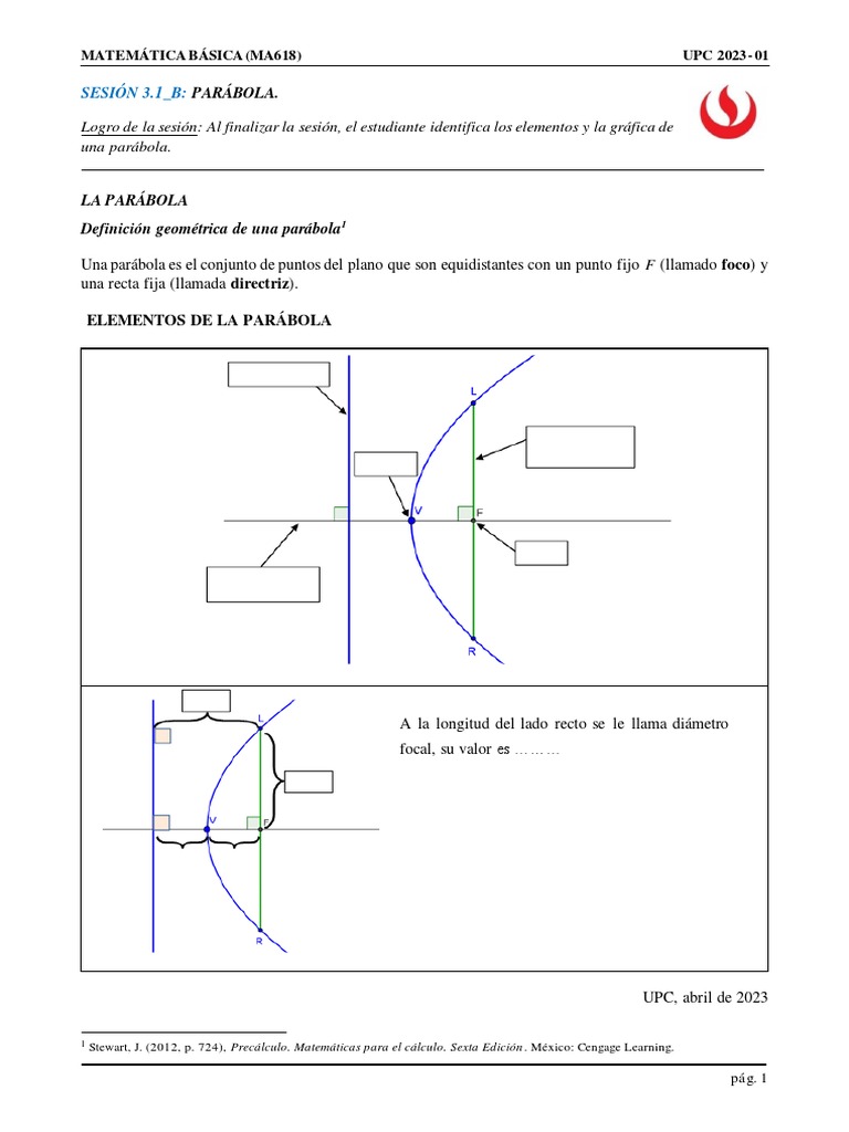 MA618 202301 0301 B Parábola | PDF