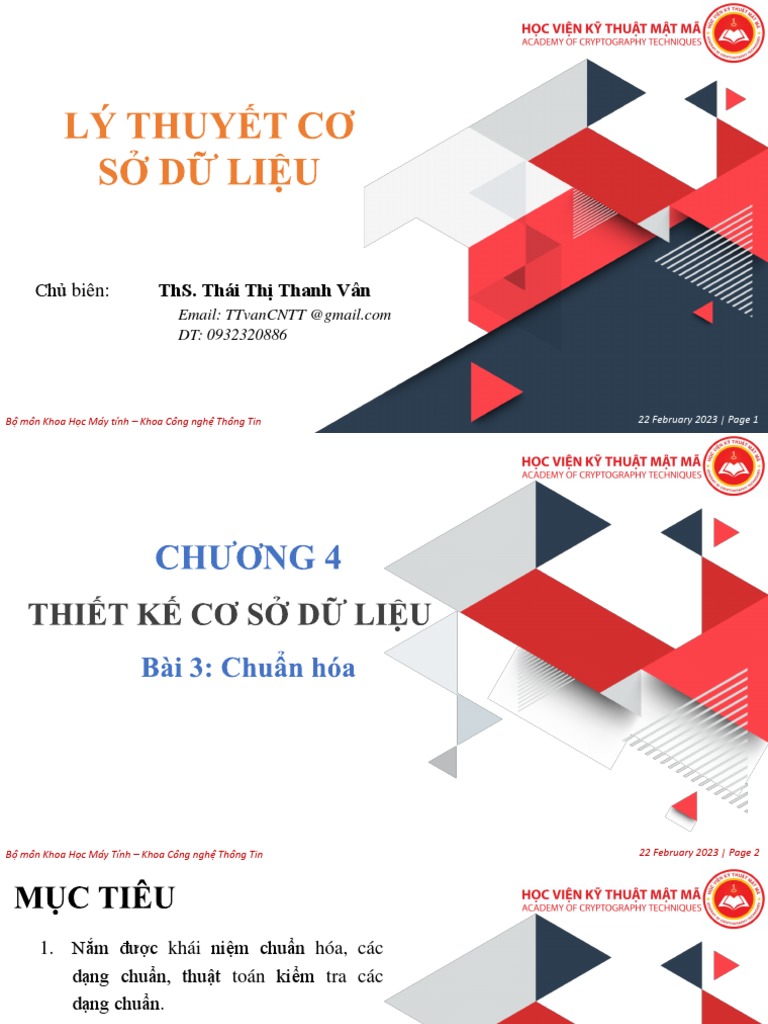 04.3 Chương 4 - Thiết kế CSDL | PDF