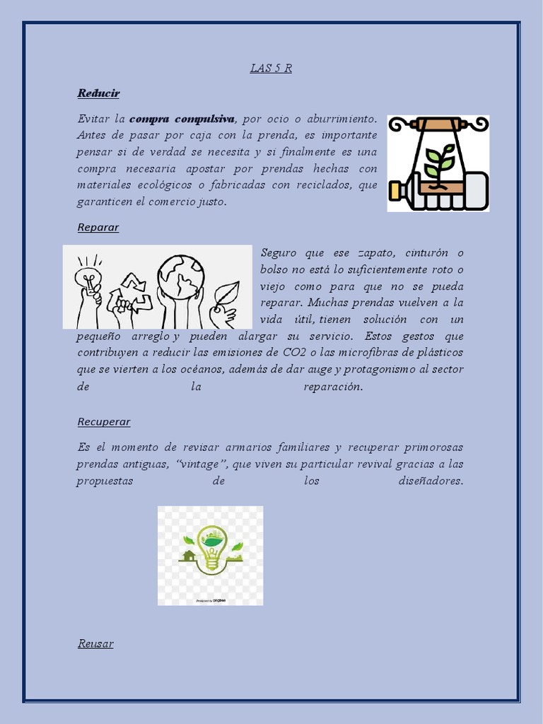 Las 5 R Infografia | PDF