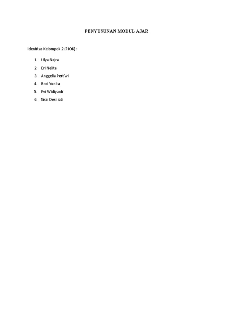 LK Penyusunan Modul Ajar | PDF