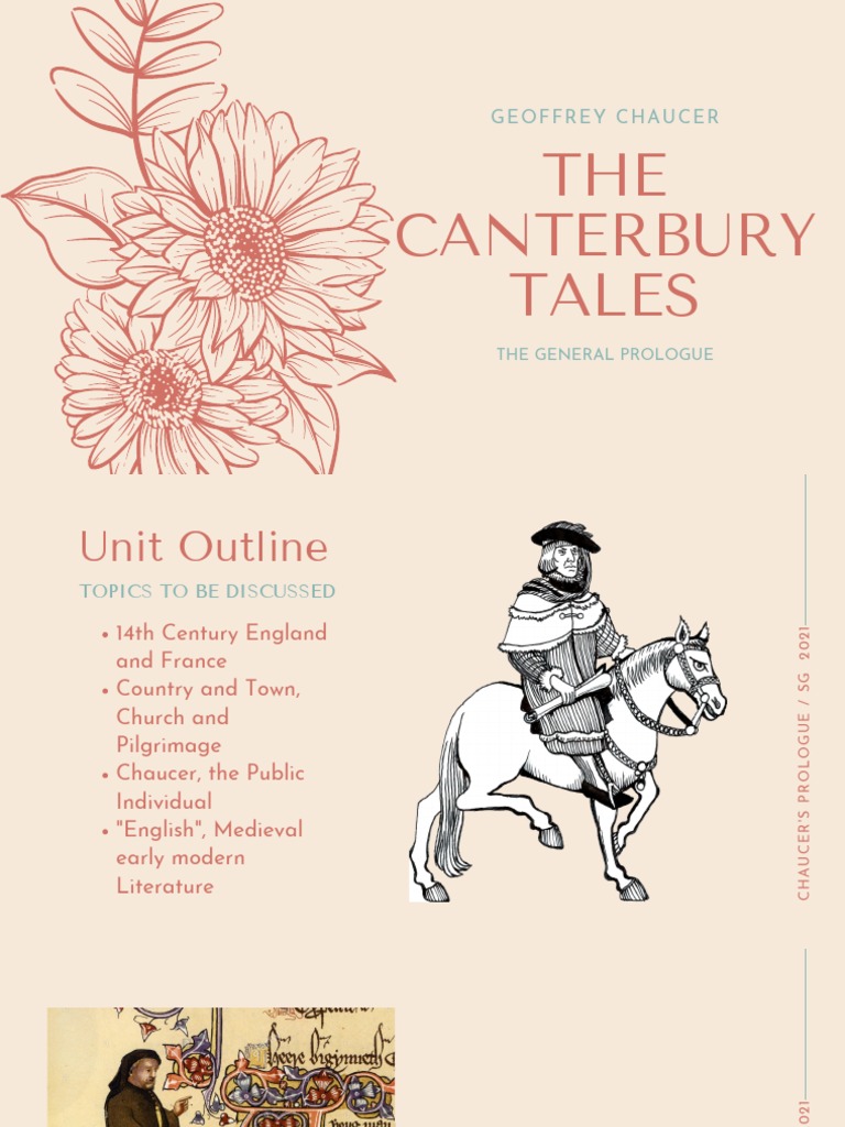 THE Canterbury Tales: Geoffrey Chaucer | PDF | Monk | Monastery