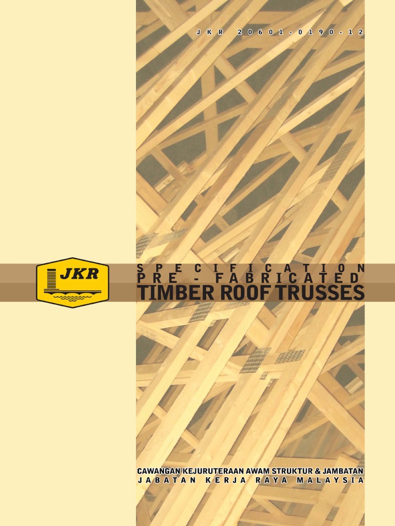 Jkr-20601-0190-12 - Specification-Prefab - Timber Roof Truss | PDF ...
