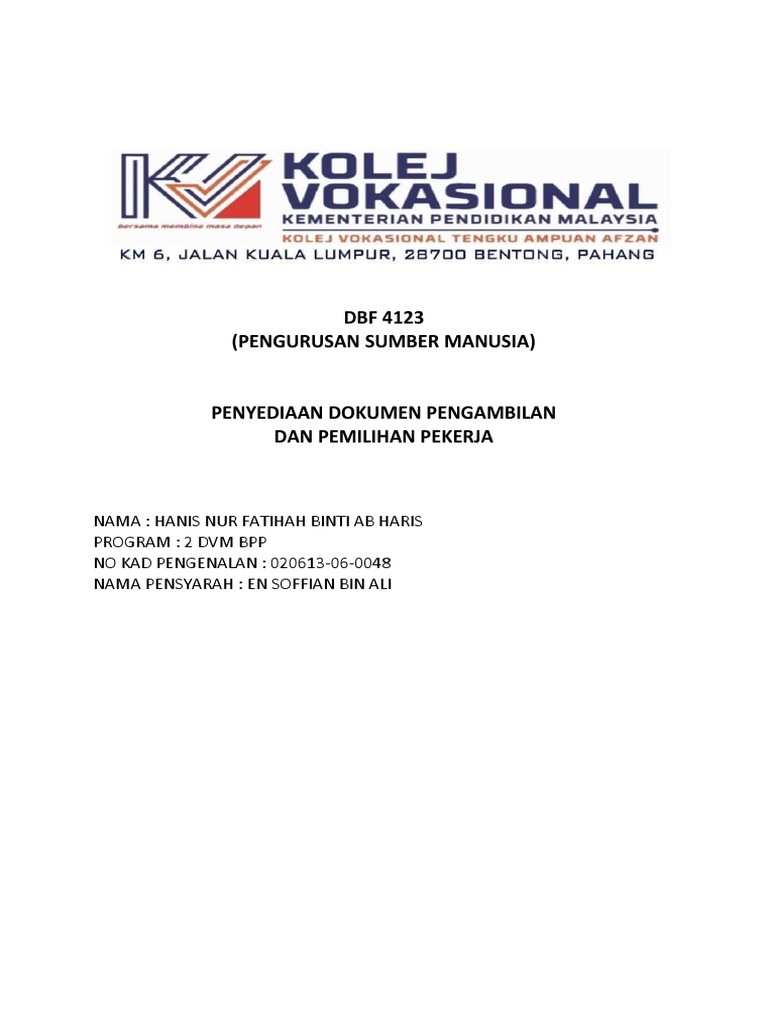 Pengurusan Sumber Manusia | PDF