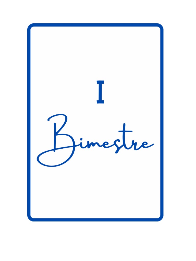 I Bimestre | PDF