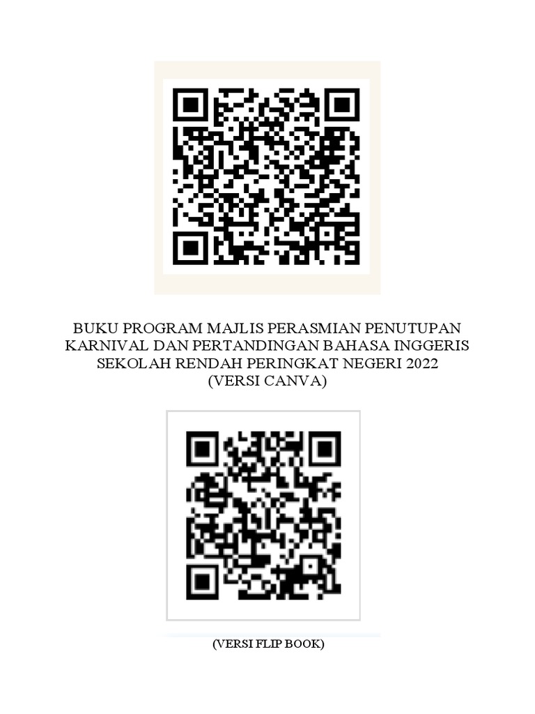 QR CODE BUKU PROGRAM | PDF