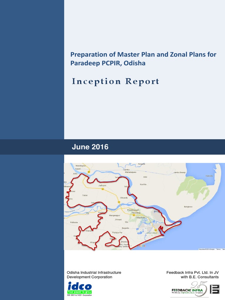 Paradeep PCPIR Master Plan Inception Report | PDF