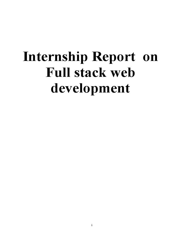 Takeitsmart-Web Development - Internship-Report | PDF | Php | World ...