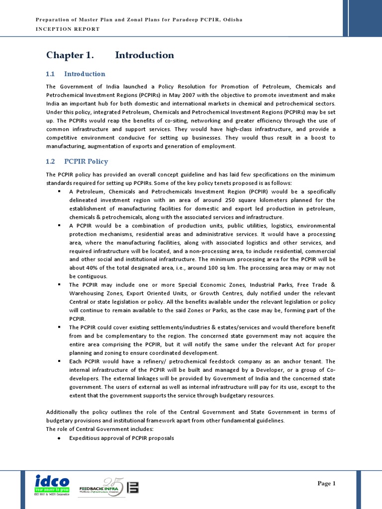 Introduction-Paradeep | PDF | Infrastructure | Policy