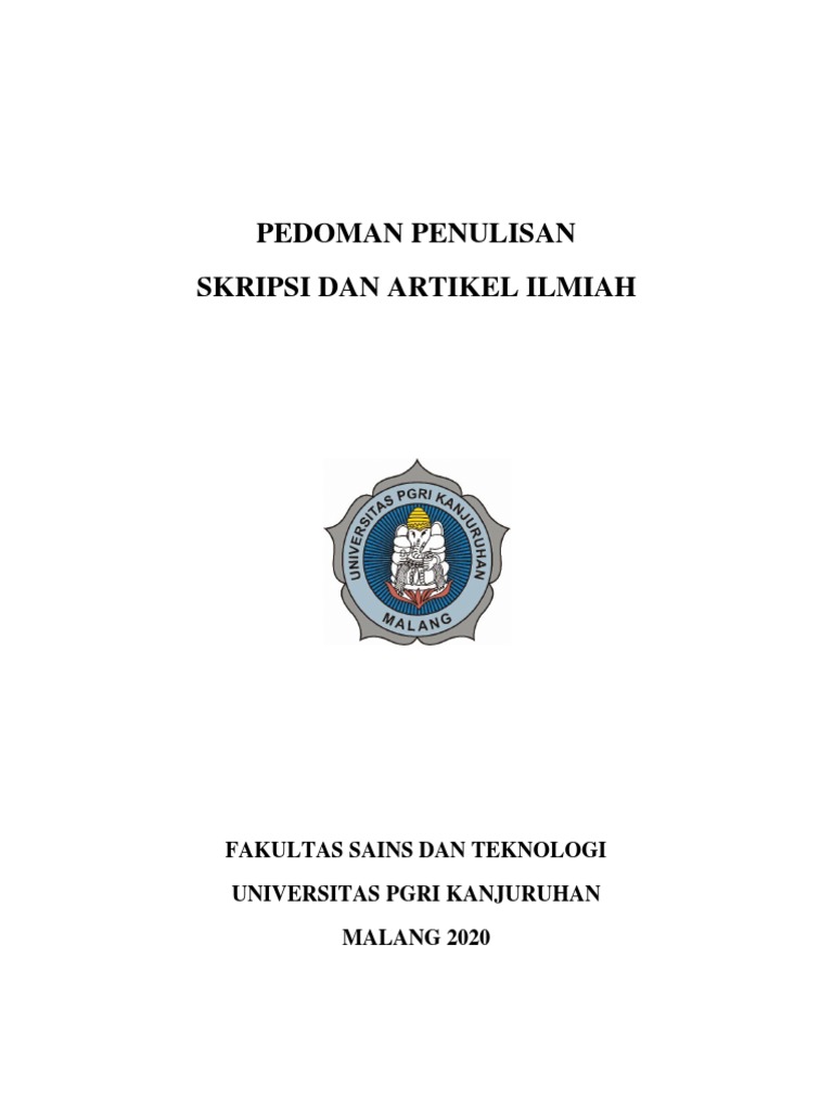 Pedoman Skripsi FST | PDF