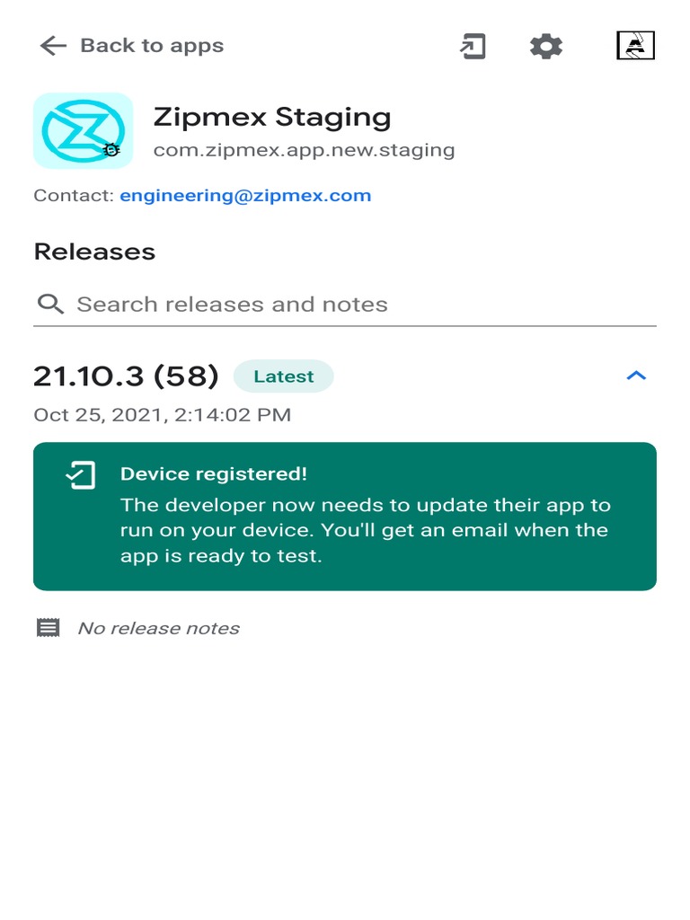 Zipmex App Staging Release Info | PDF | Art | Technology & Engineering