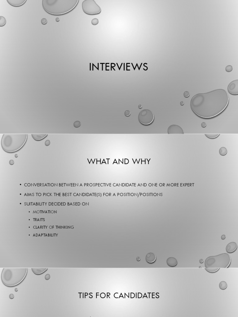 Interview Preparation and Conduct Guide | PDF