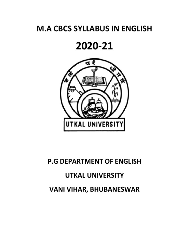 MA-English-CBCS-Syllabus-2021-converted | PDF | Second Language Acquisition | English Literature
