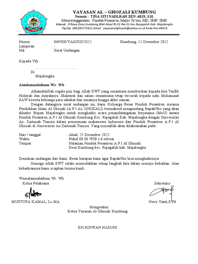 Surat Untuk Bupati | PDF