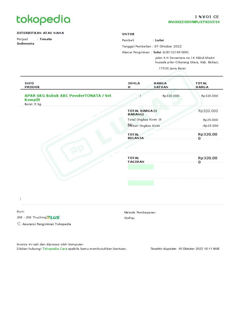 Invoice - Apar | PDF