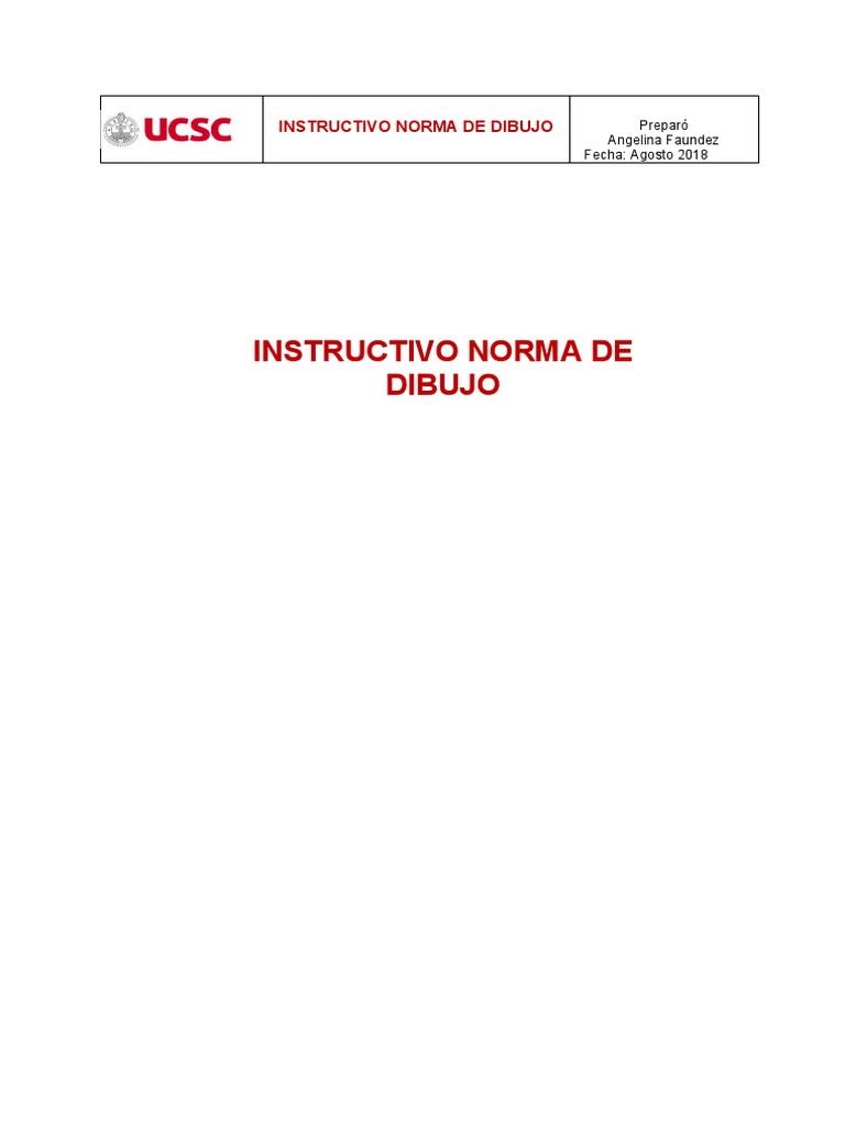 Instructivo Norma de Dibujo | PDF | Dibujo | Dibujo técnico
