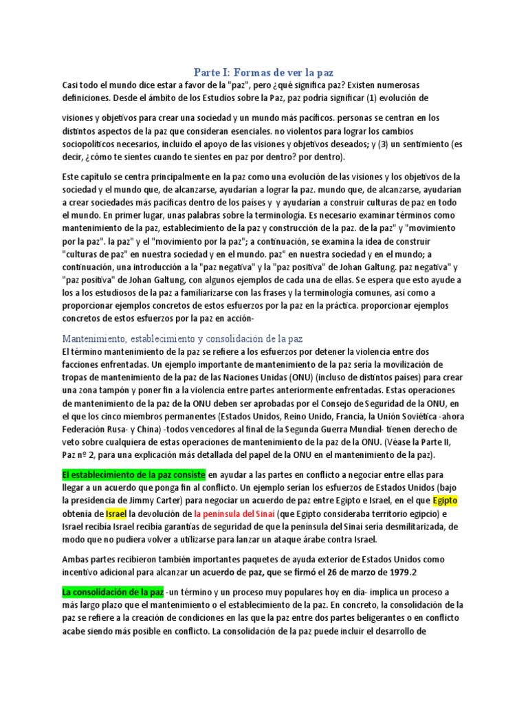 Groff Linda Concepto de Paz | PDF | Relaciones internacionales ...