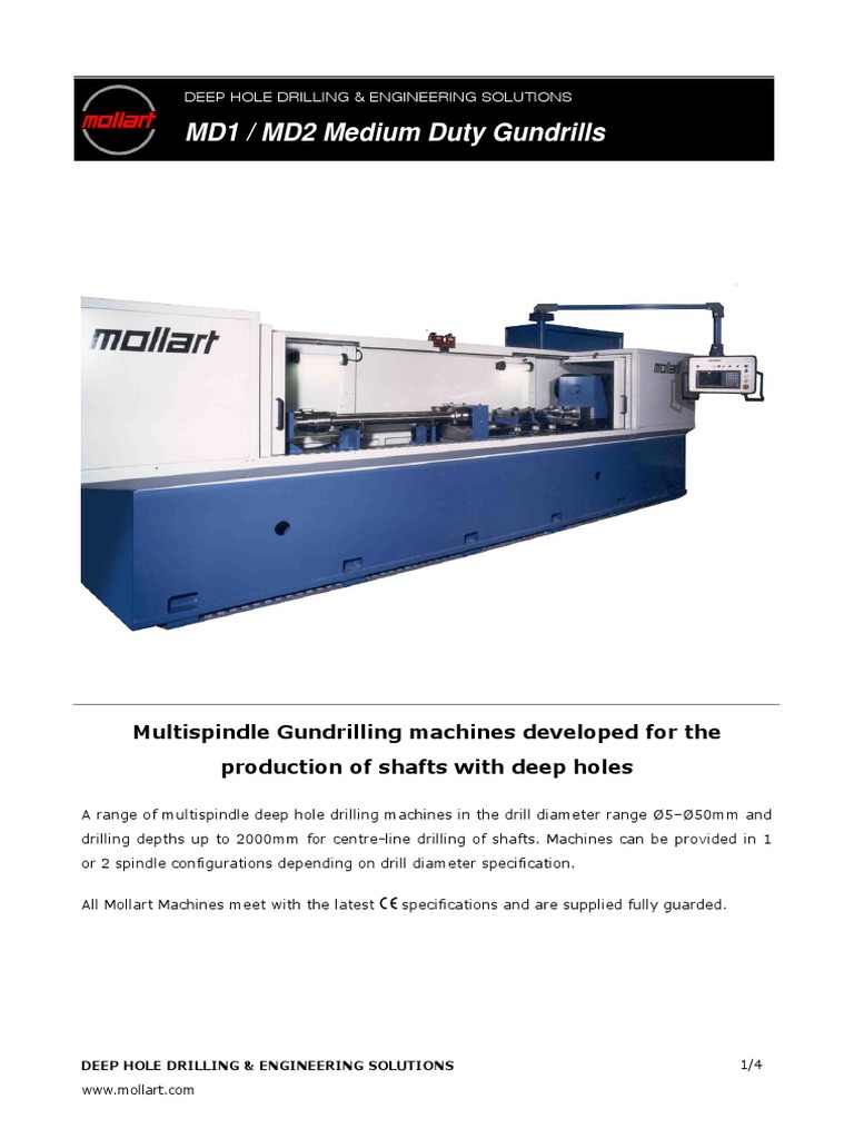 Multispindle Deep Hole Drilling Machines for Production of Shafts with ...