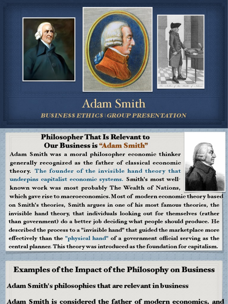 Adam Smith Business Ethics | PDF | Adam Smith | Market (Economics)