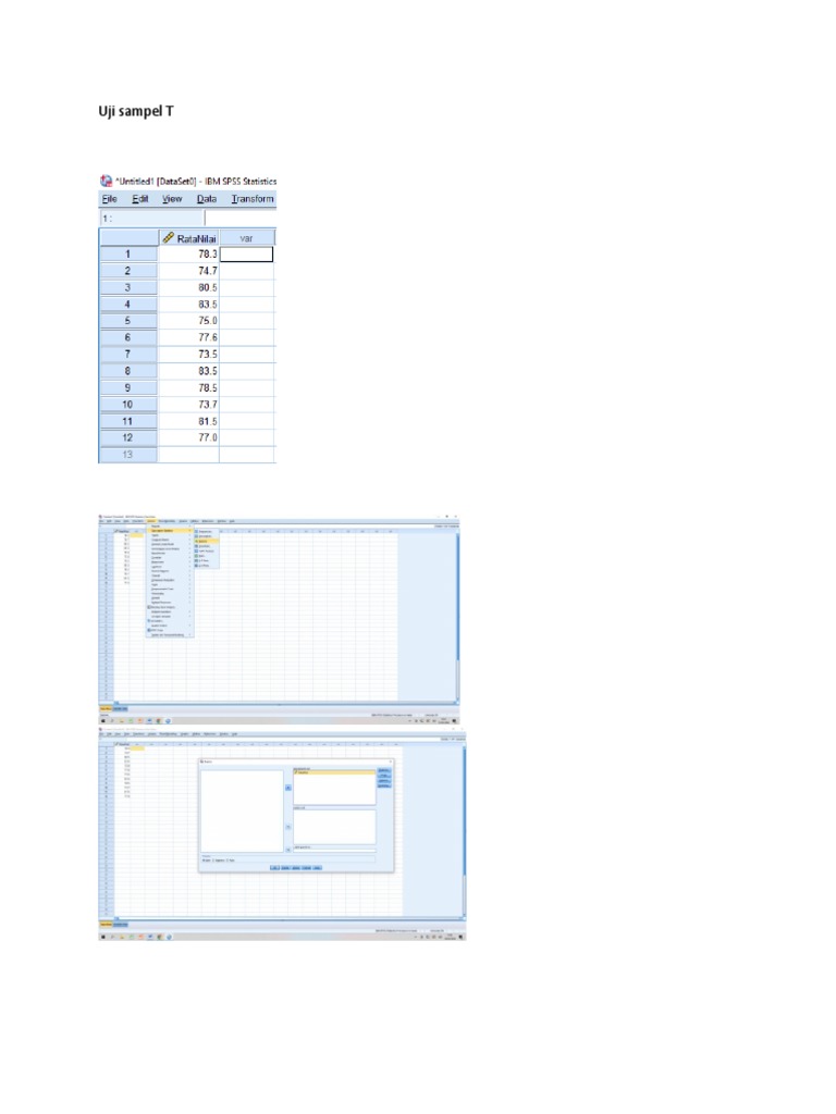 Uji Sampel T (Aulia) | PDF | Metode & Bahan Ajar