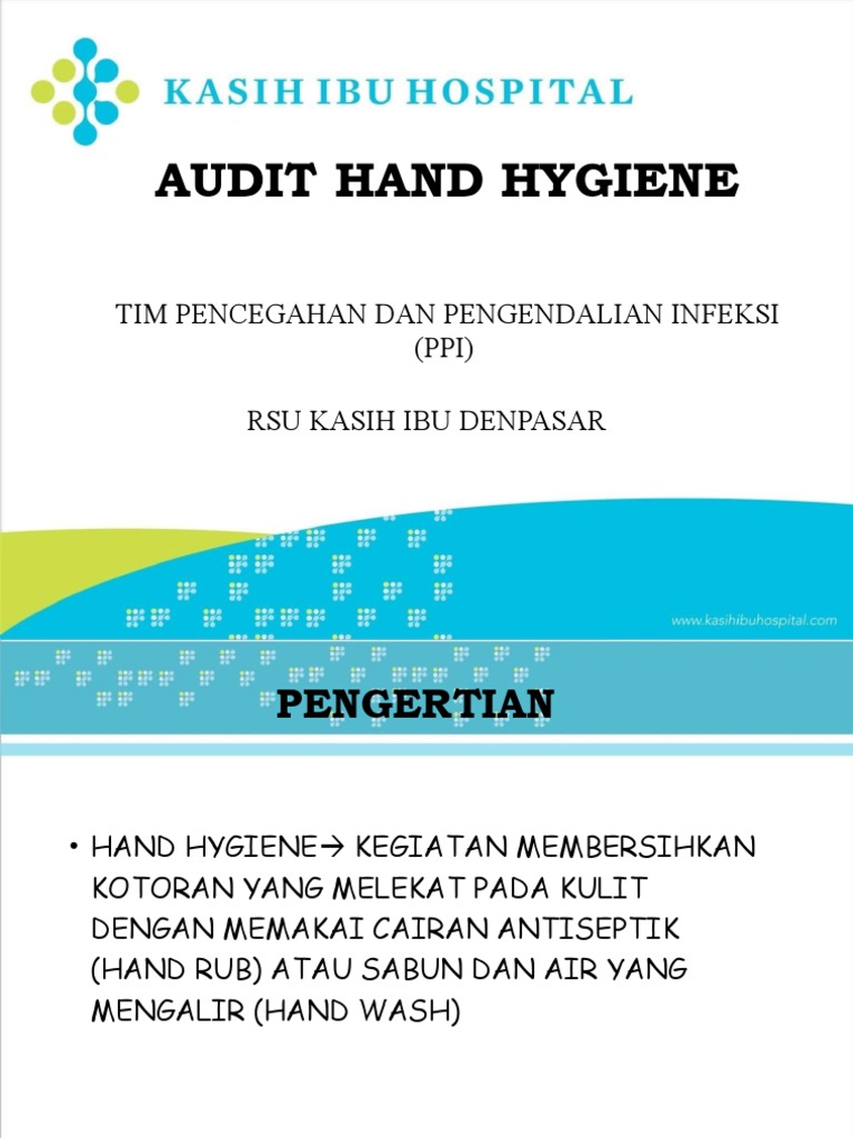 Audit Hand Hygiene: Tim Pencegahan Dan Pengendalian Infeksi (PPI) | PDF ...