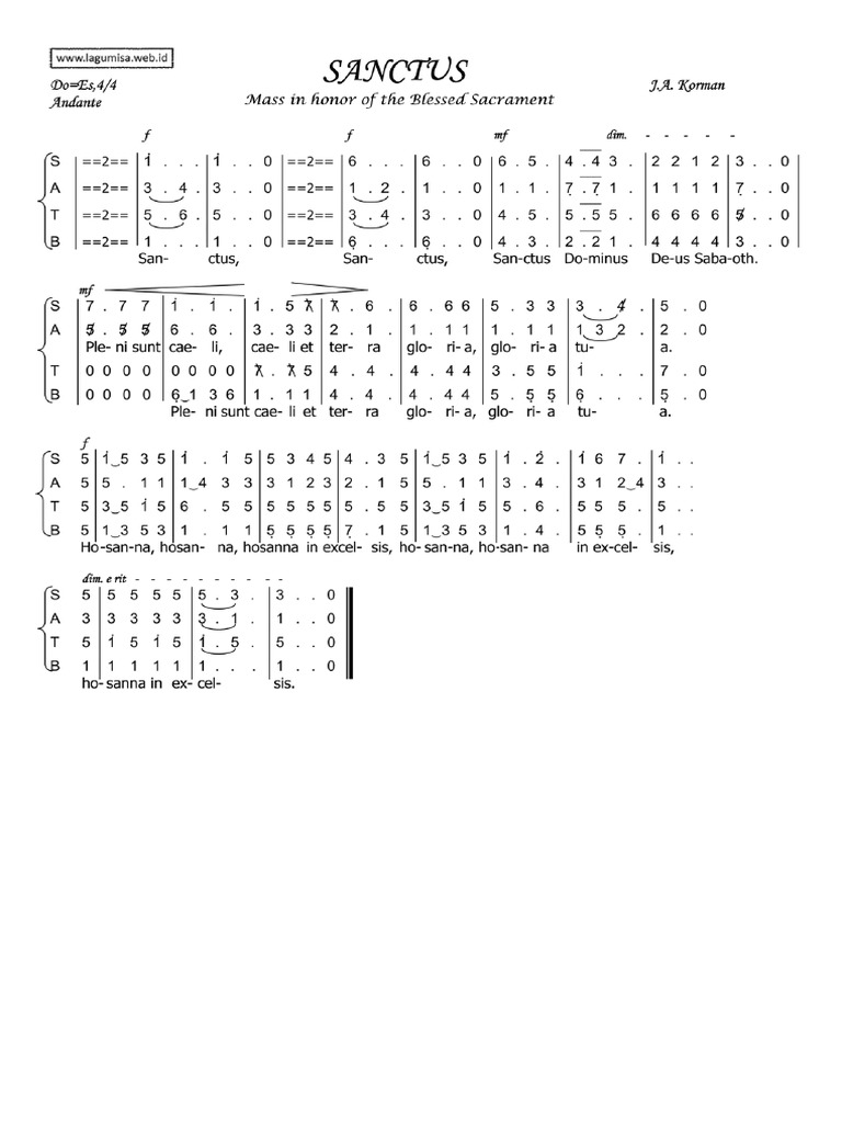 Korman Sanctus | PDF