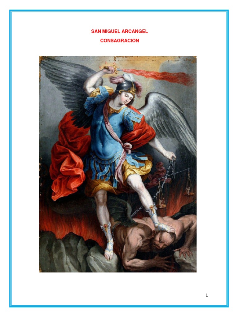 Consagración a San Miguel Arcángel | PDF | Rosario | María, madre de Jesús