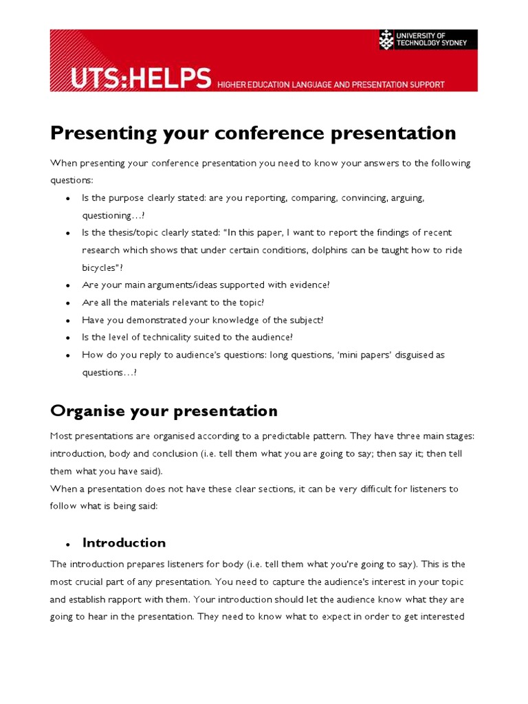 Presenting Conference Presentation Pdf Microsoft Power Point
