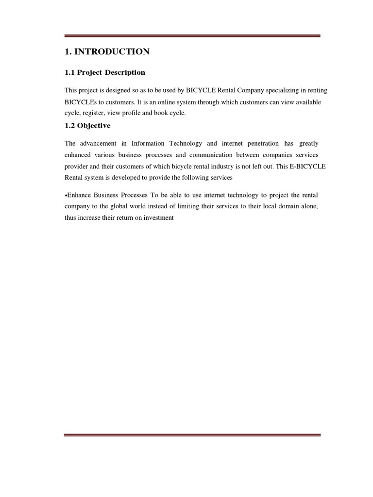 Bicycle Rental Project | PDF | Software Testing | Class (Computer ...