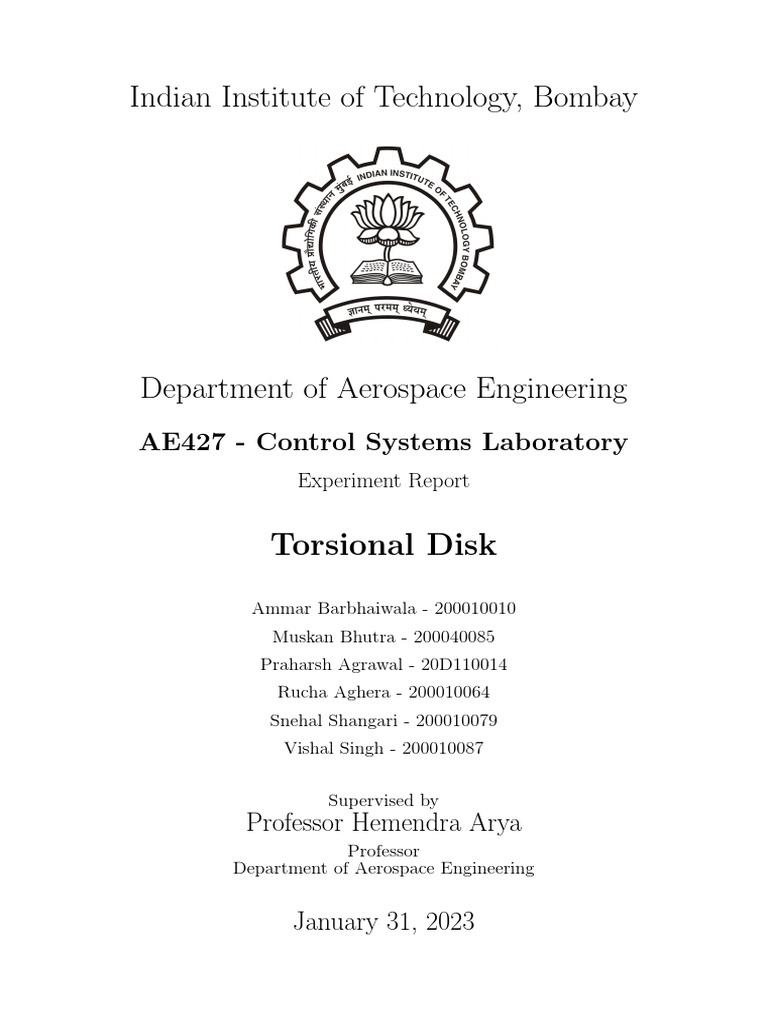 AE427 Lab 4 Report | Download Free PDF | Control Theory | Torque