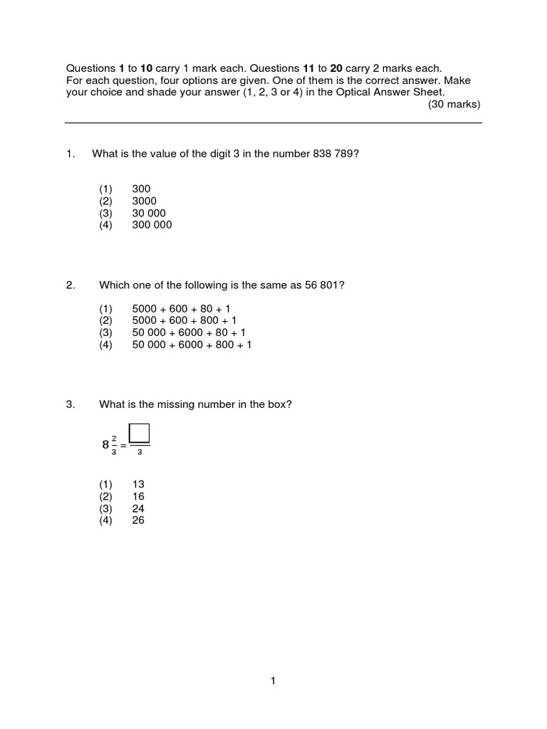 PSLE-Fnd-Math-2020-Paper-2 | PDF | Area
