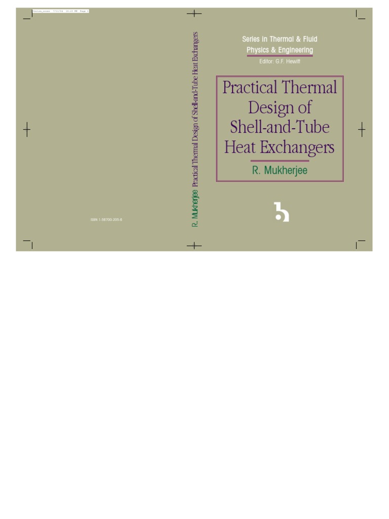 Practical Thermal Design of Shell-and-Tube Heat Exchangers: R. Mukherjee | PDF | Heat Exchanger ...