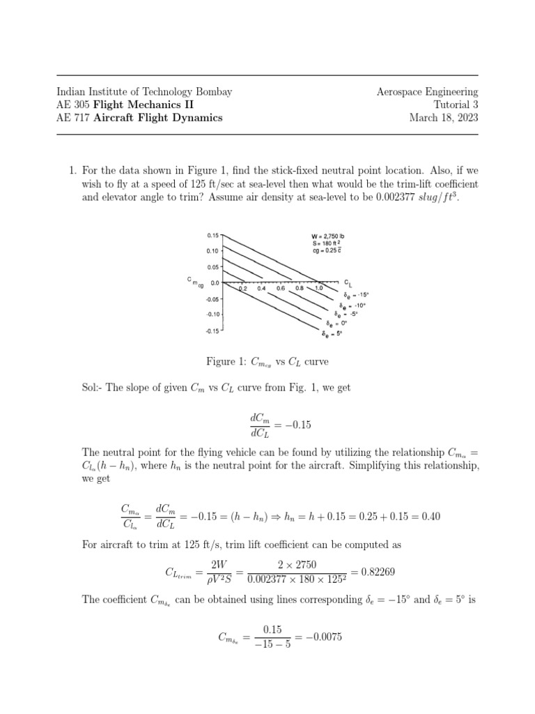 Tutorial 3 - Solution | PDF | Physical Quantities | Dynamics (Mechanics)