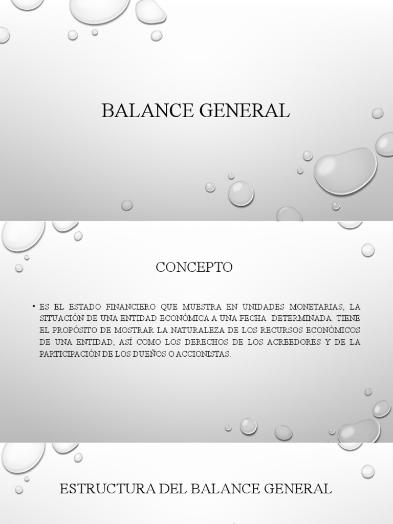 Balance General | PDF | Contabilidad | Estado financiero