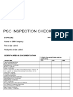 Vessel Inspection Checklist | PDF | Ships