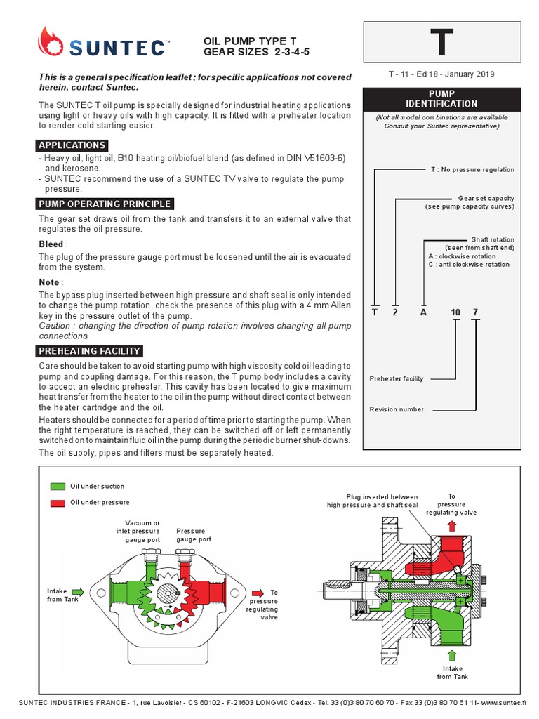 Suntec T Oil Pump | PDF | Pump | Valve