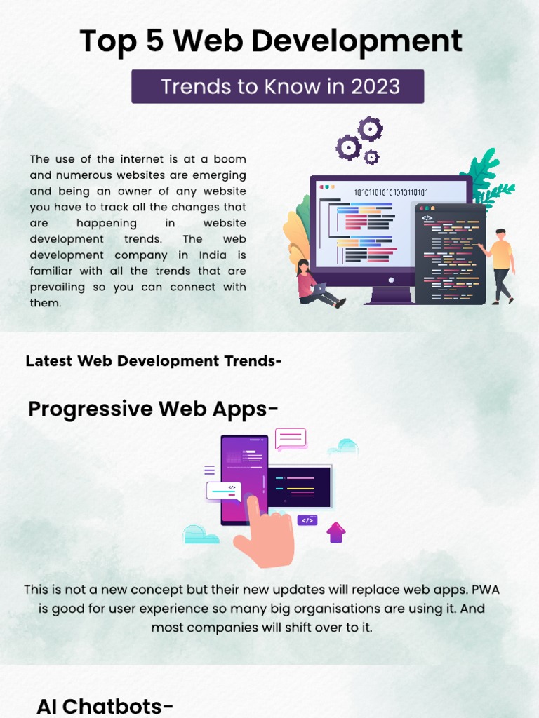 Top 5 Web Development Trends To Know in 2023 | PDF