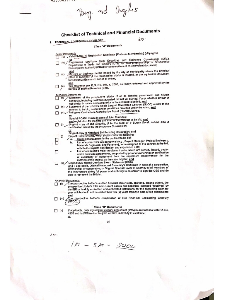 Checklist-bid-docs | PDF